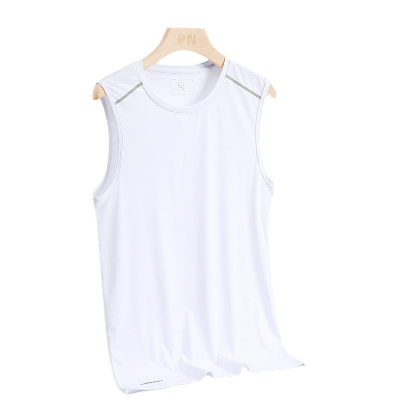 L-8XL 男大碼涼感背心 彈力快乾背心 內搭無袖背心 吊嘎 跑步運動背心 健身訓練衣 休閒居家背心 | 蝦皮購物