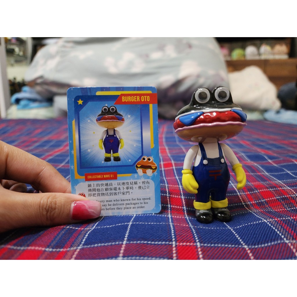 Happi Class 100% 漢堡君 wave1 第一彈 正版 盲盒 確認款 BURGER OTO 無盒有卡 拆擺 | 蝦皮購物