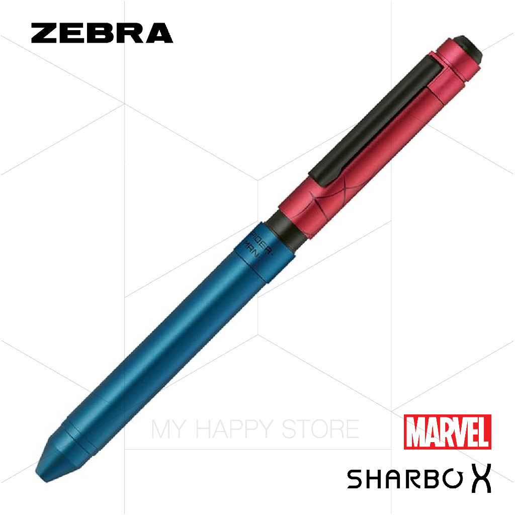 〔MHS〕ZEBRA SHARBO X MARVEL 漫威限定版 鋼鐵人 蜘蛛人 猛毒 ST3 旋轉多功能筆 SB14 | 蝦皮購物