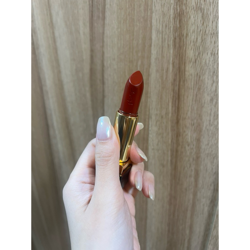 YSL 專櫃中文標籤正貨 R1966聖羅蘭唇膏 奢華緞面唇膏 R1966情挑誘色 | 蝦皮購物