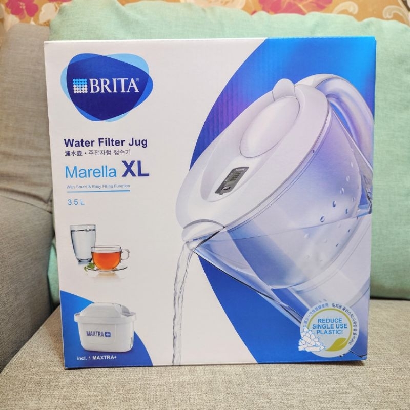 [全新未拆封 ] BRITA Marella XL 3.5L濾水器 內含一個濾芯 | 蝦皮購物