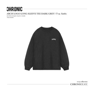 CHRONIC ARCH LOGO LONG SLEEVE TEE DARK GREY / T-29 M | 蝦皮購物