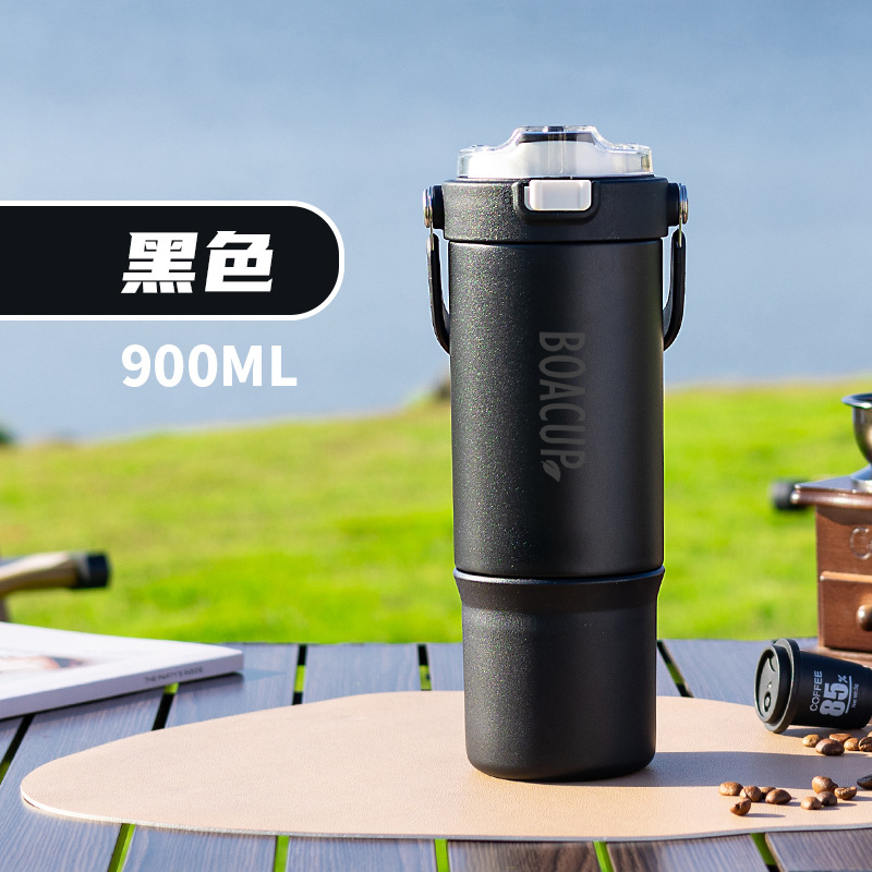 【BOACUP】SGS檢驗合格 陶瓷內膽 雙飲保溫杯 手提冰壩杯 雙層不鏽鋼 冰霸杯 304不鏽鋼保溫杯 咖啡杯 保溫杯 | 蝦皮購物