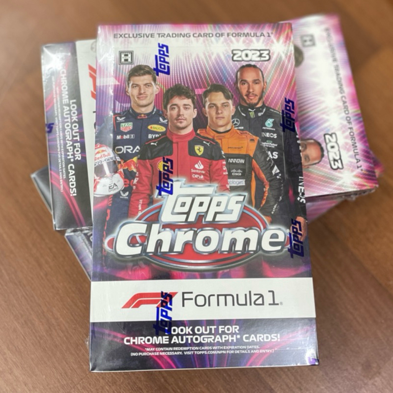 全新現貨 平均一張簽名 2023 Topps Chrome Formula 1 Hobby Box F1 賽車卡盒 | 蝦皮購物