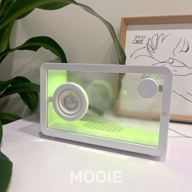 【MOOIE】現貨24H出貨 ins風 質感極簡白透明音響音箱 5種模式7色氛圍 七夕 情人節 聖誕禮物 選物平台同款 | 蝦皮購物