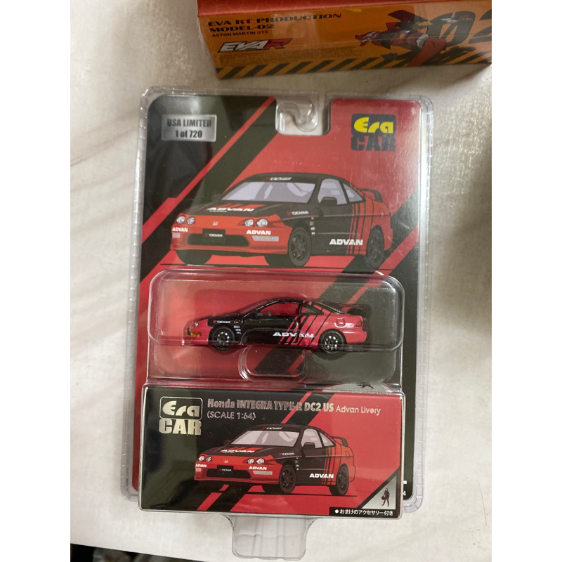 ERA CAR 1/64 內附人偶 Honda Integra Type R DC2 advan（全新、美版吊卡） | 蝦皮購物