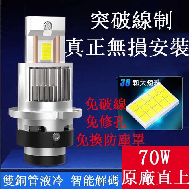 最新款 HID大燈 升級超亮 汽車LED疝氣燈 D2S D2R 35W 無線 原廠直插替換 100%解碼 汽車魚眼頭燈 | 蝦皮購物