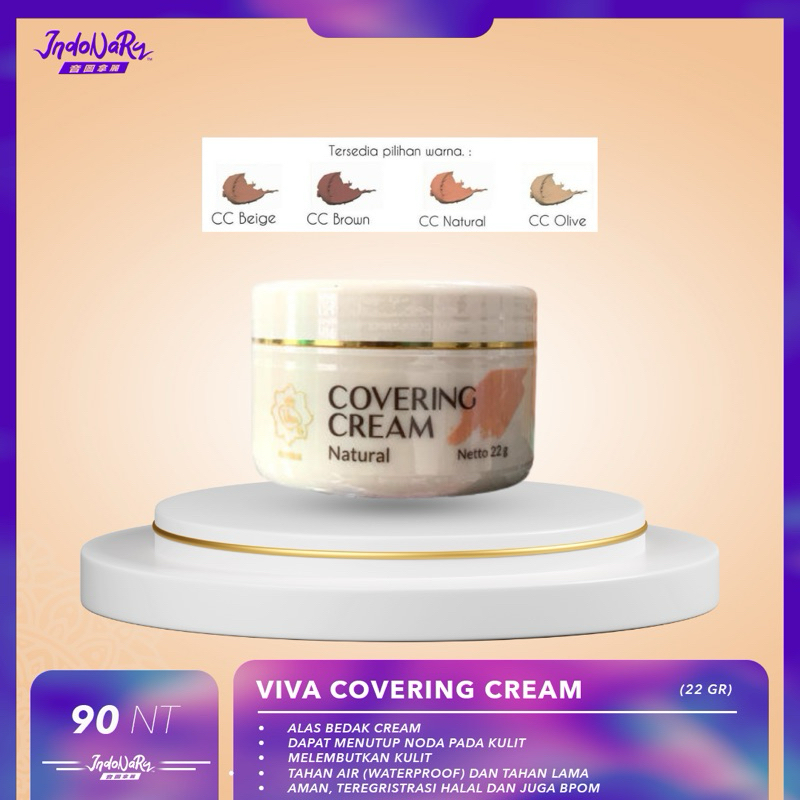 VIVA Covering Cream 22g Natural Beige Brown Olive | 蝦皮購物