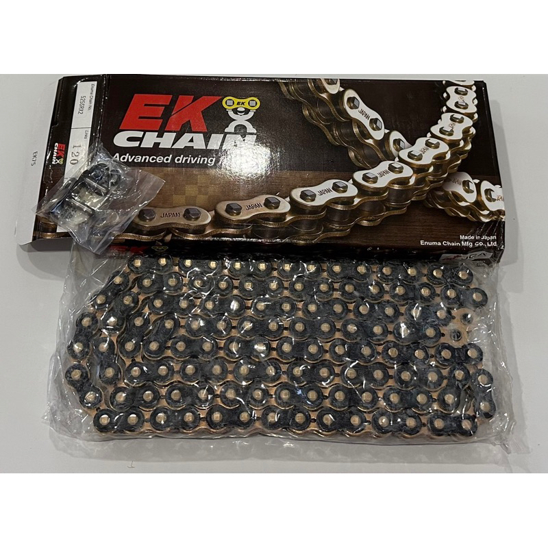 『騎渣不騎帥』EK 525 SRX2 黑金油封鏈條 鋼製齒盤 | 蝦皮購物