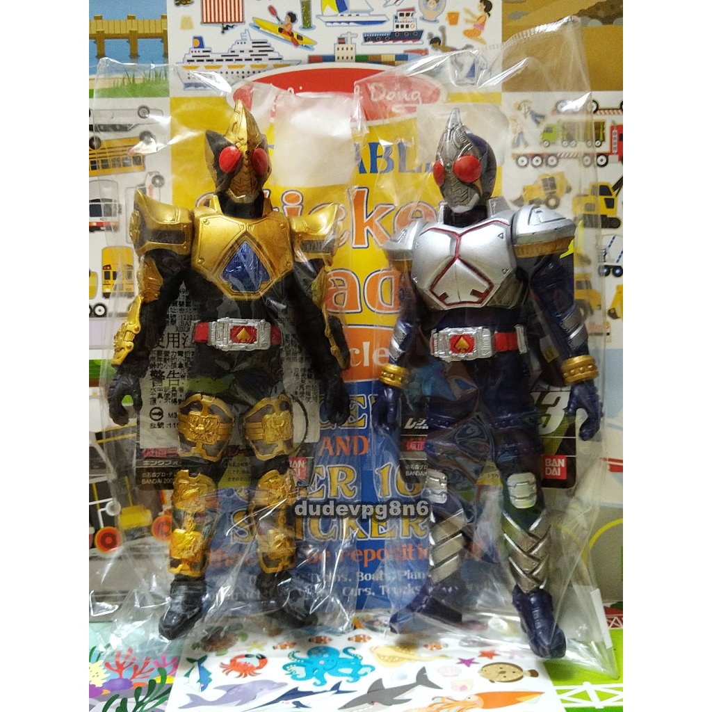 BANDAI 假面騎士 2009 劍 BLADA 黑桃 帝王型態 軟膠 人偶 | 蝦皮購物
