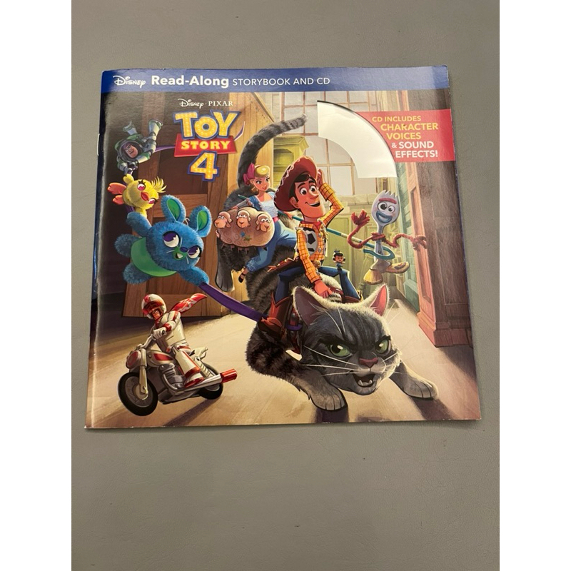 《二手極新》Disney Read-Along 玩具總動員4 TOY STORY 4迪士尼有聲英文讀本系列(附CD) | 蝦皮購物