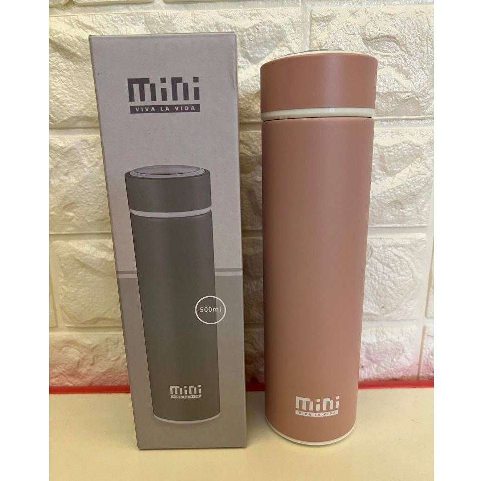 出清 mini 304不鏽鋼 500ml 粉色 真空保溫杯 保溫瓶 隨行杯 環保杯 隨手杯 保冷瓶 PP2-500 | 蝦皮購物