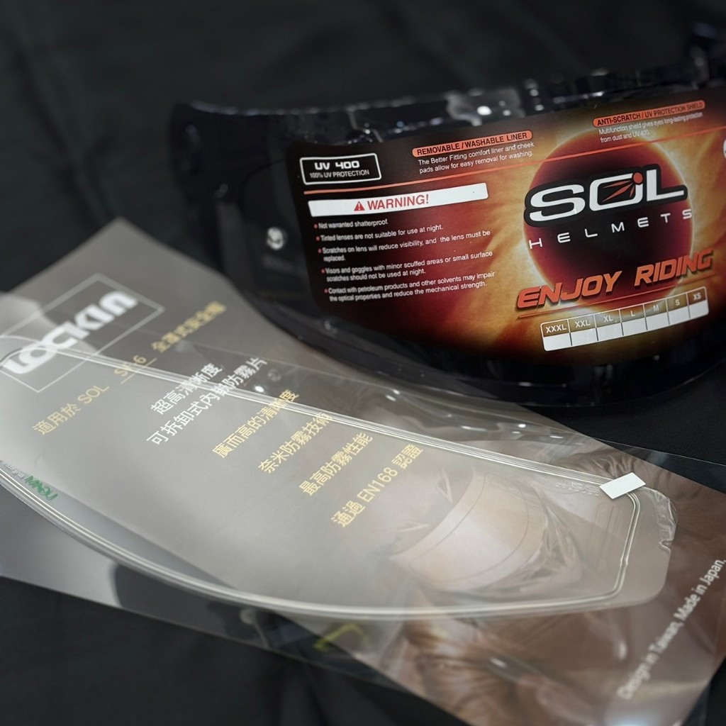 🌟台南熊安全🌟SOL SF6 SF-6 PINLOCK 全罩 雙D釦 內墨片 安全帽 鏡片 防霧片 | 蝦皮購物