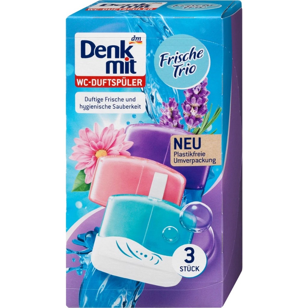【超取限30盒】【德國 Denkmit】三重奏強力浴廁清潔劑 -55ml*3入 | 蝦皮購物