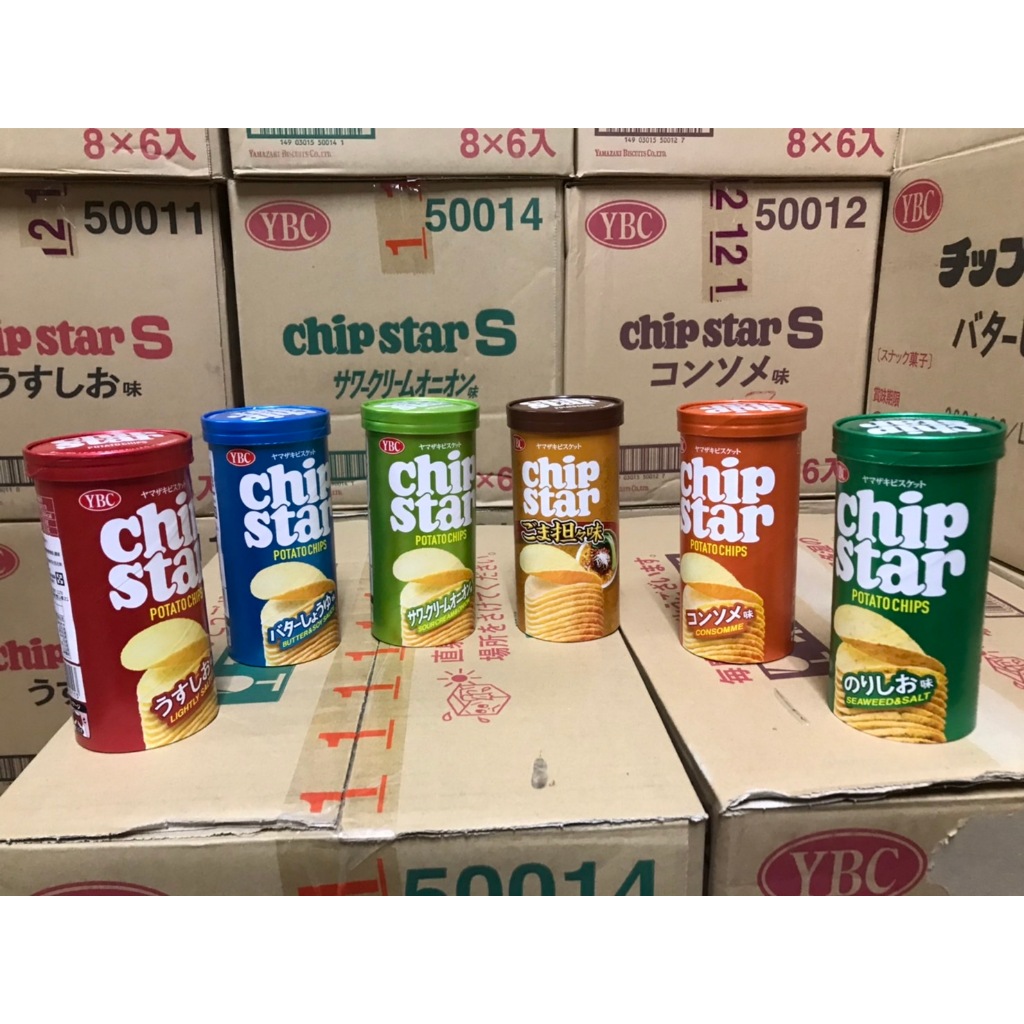 ~省錢叔叔~日本 市占率第一名 YBC洋芋片 YBC 罐裝洋芋片 45g 雞汁 酸奶洋蔥 醬油 海苔鹽 鹽味 薯片 零食 | 蝦皮購物