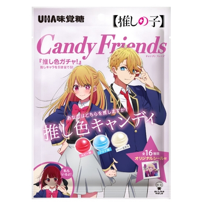 【星雨日貨】電子發票 UHA味覺糖 我推的孩子水果糖 推しの子 內附貼紙 63g | 蝦皮購物