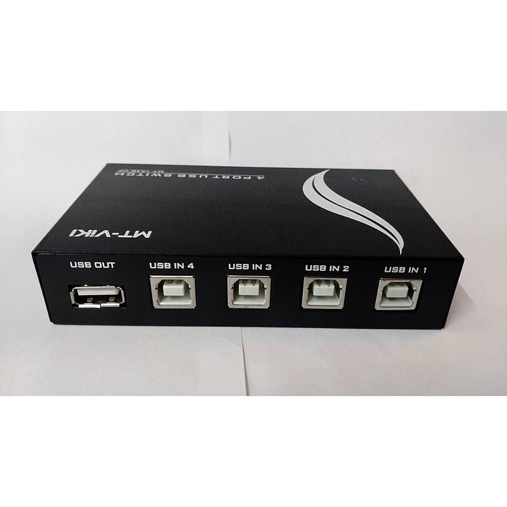 邁拓維矩 MT-1A4B-CF 打印機共享器 4口 USB 手動切換器 4進1出(送3條線) | 蝦皮購物