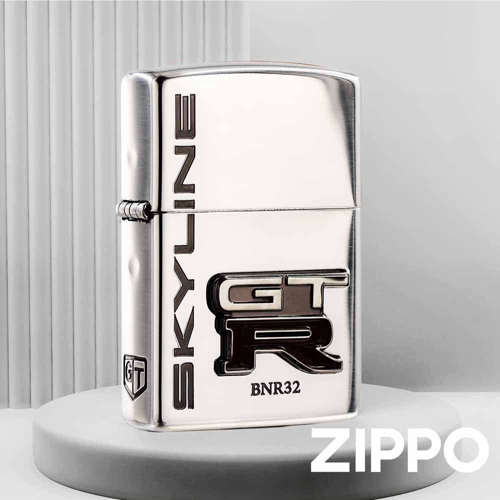 ZIPPO GT-R LOGO徽章(亮銀)防風打火機 日本設計 官方正版 現貨 限量 送禮 終身保固 ZA-5-206A | 蝦皮購物