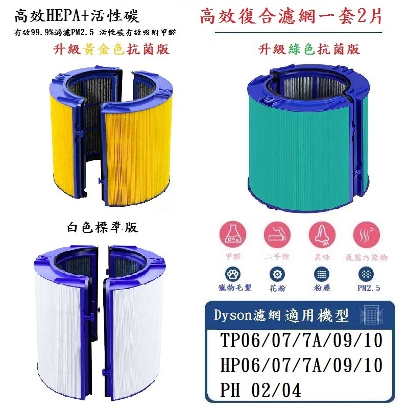 適Dyson TP06/TP07/TP7A/TP09/TP10/HP06/HP07/HP7A/HP09/HP10濾網濾芯 | 蝦皮購物