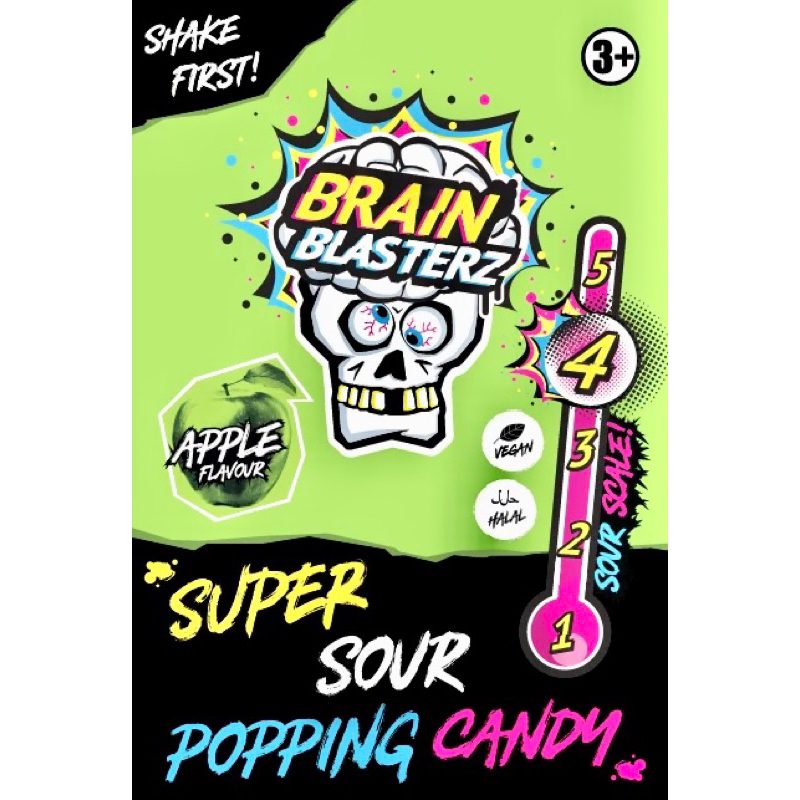 (新貨）Brain Blaster Popping Candy/超酸跳跳糖 | 蝦皮購物