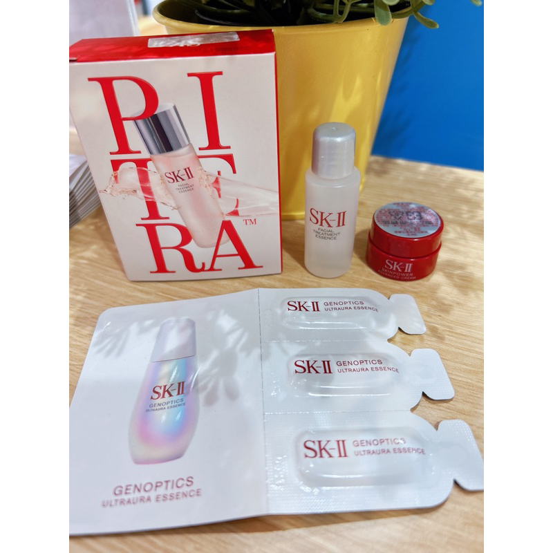 「SK-ll SK2」會員限定體驗禮 青春露10ml+致臻肌活能量活膚霜2.5g+光蘊臻采煥亮精華 0.7ml*3 | 蝦皮購物