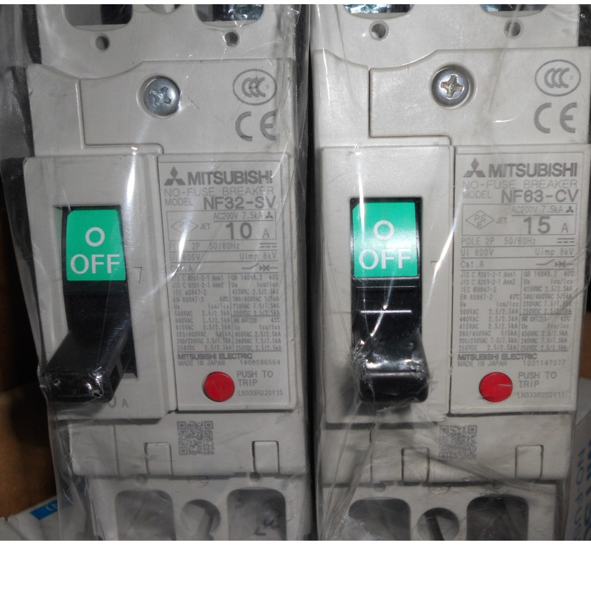 三菱 無熔絲開關 NF32-SV NF63-CV NF63-SV NF63-HV 2P 5A-60A斷路器 7.5kA | 蝦皮購物