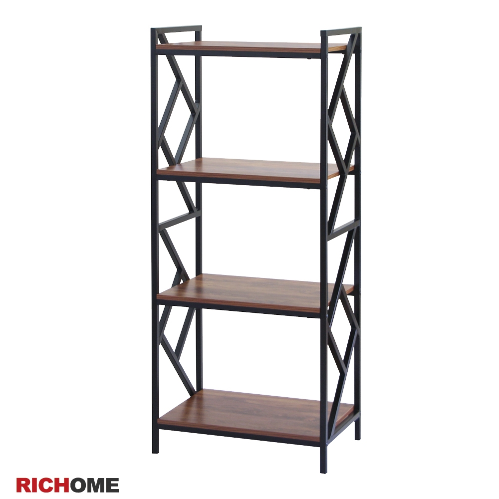RICHOME 福利品 TV-157 SH-540 黑森工業風 置物架 四層架 電視櫃 收納櫃 書櫃 展示櫃 茶几 | 蝦皮購物