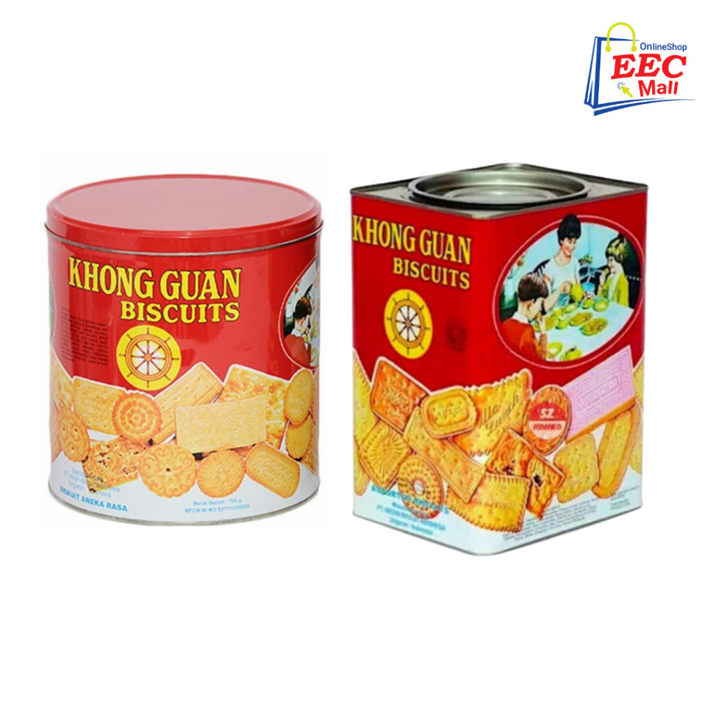 印尼 KHONG GUAN Biskuit Kaleng Biscuits 康元 綜合餅乾 桶餅 650g 1600g | 蝦皮購物