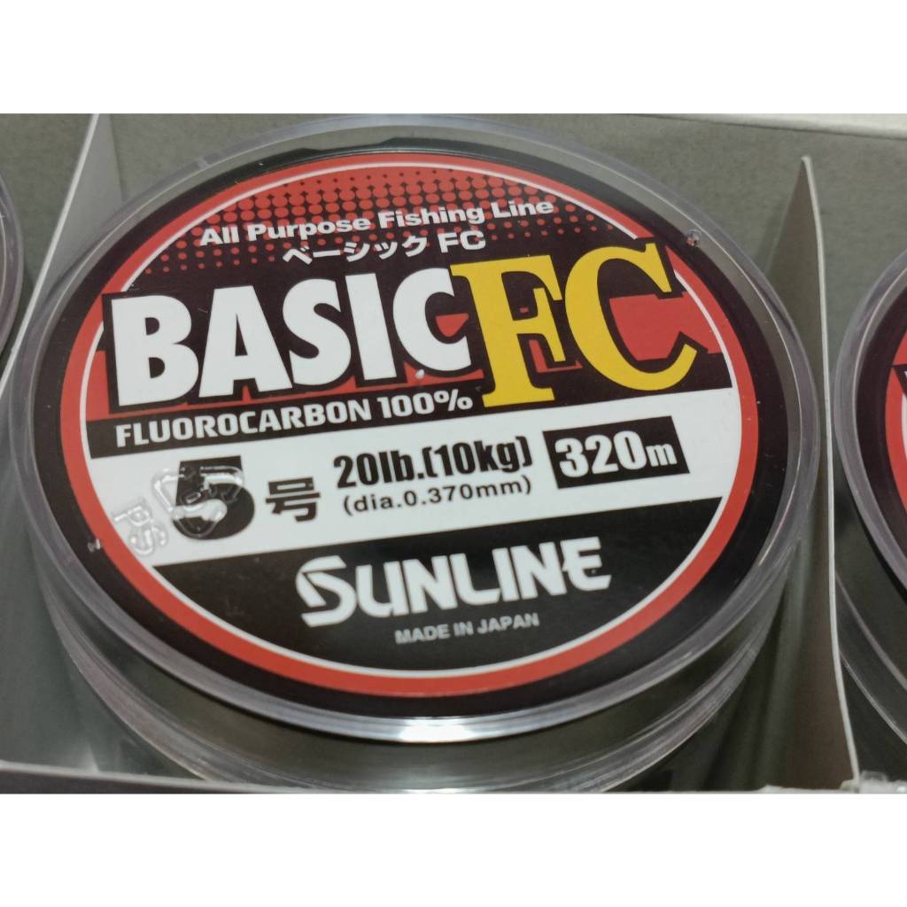 升級版釣組自綁線 Sunline Basic FC 5.0號 320米 日本製 碳纖線 卡夢 下野正希 前導線 | 蝦皮購物