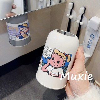 【Muxie♡沐曦生活】不銹鋼磁吸 漱口杯 防黴抗菌 原田治牙刷杯 學生 兒童創意 牙缸 洗漱杯子 牙刷杯子 洗漱杯 | 蝦皮購物