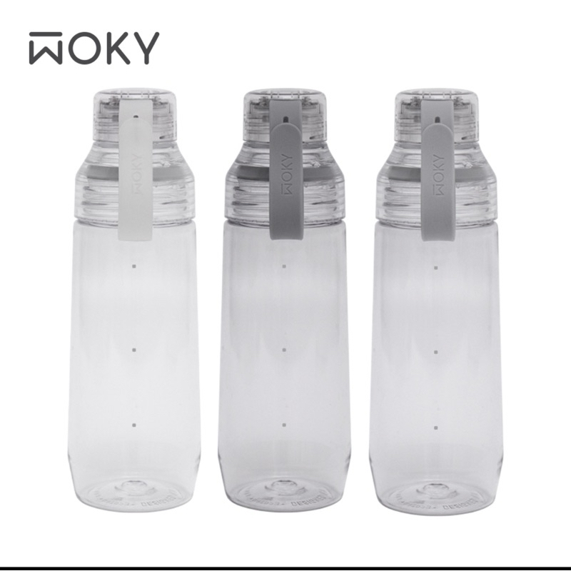 【WOKY 沃廚】ECOZEN 透明瓶600ml/(附彈跳吸管) 原廠現貨 | 蝦皮購物