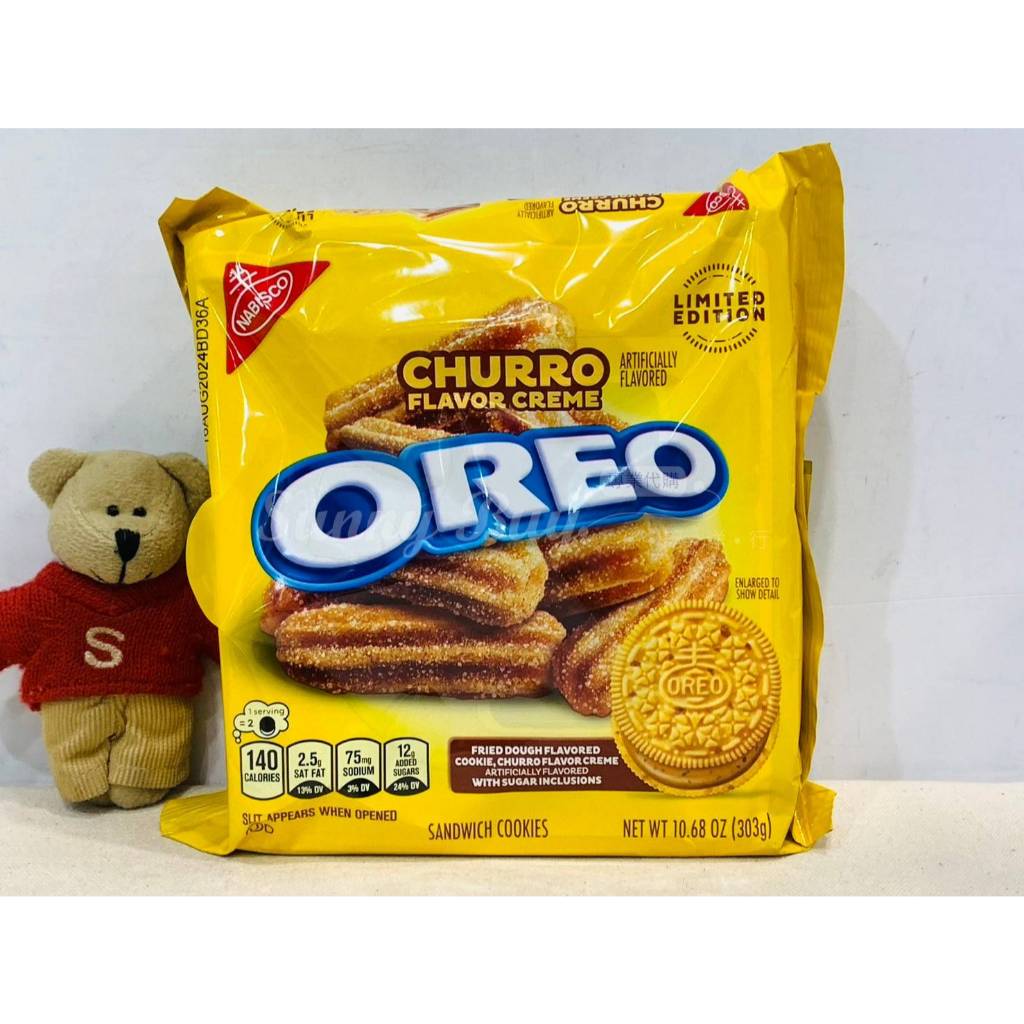 【Sunny Buy】 現貨 Oreo 奧利奧 限量 Churro 吉拿棒口味夾心餅乾 303g | 蝦皮購物