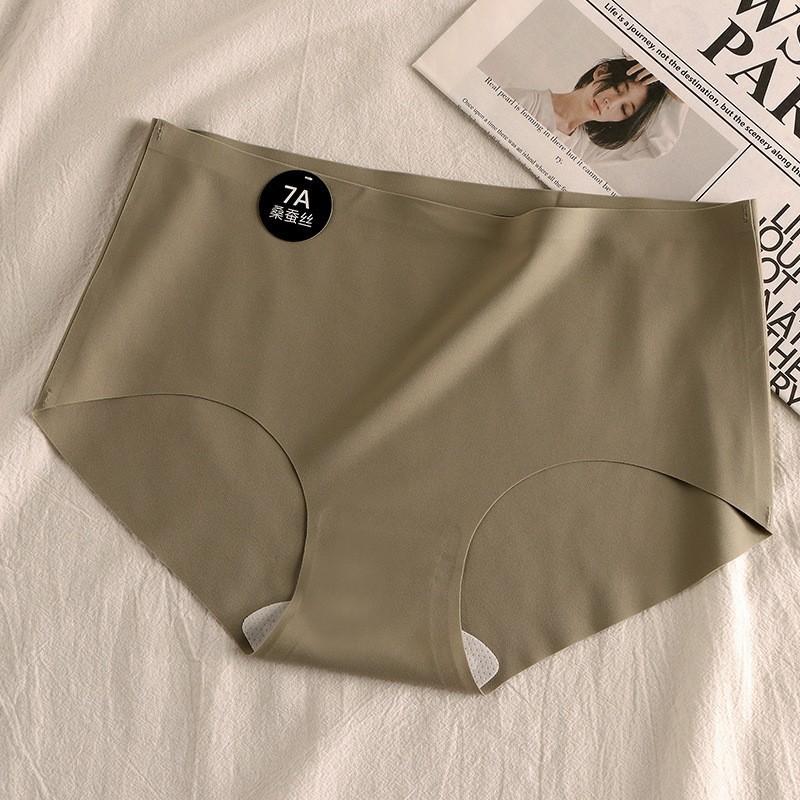 Onedays 7A桑蠶絲 冰絲內褲♥ 一片式中腰無痕冰絲 裸感 女內褲 瑜珈 健身 運動 性感三角褲 學生 C559 | 蝦皮購物