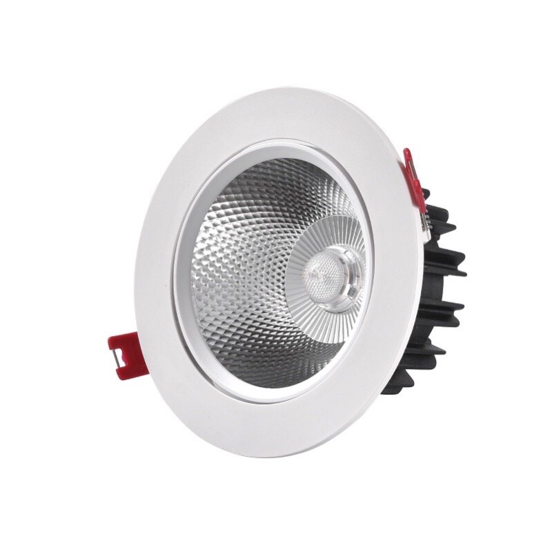 COB LED 30W 15公分崁燈開孔15CM挑高騎樓用30W LED崁燈高亮30瓦崁燈挖孔￠14.5公分LED崁燈 | 蝦皮購物