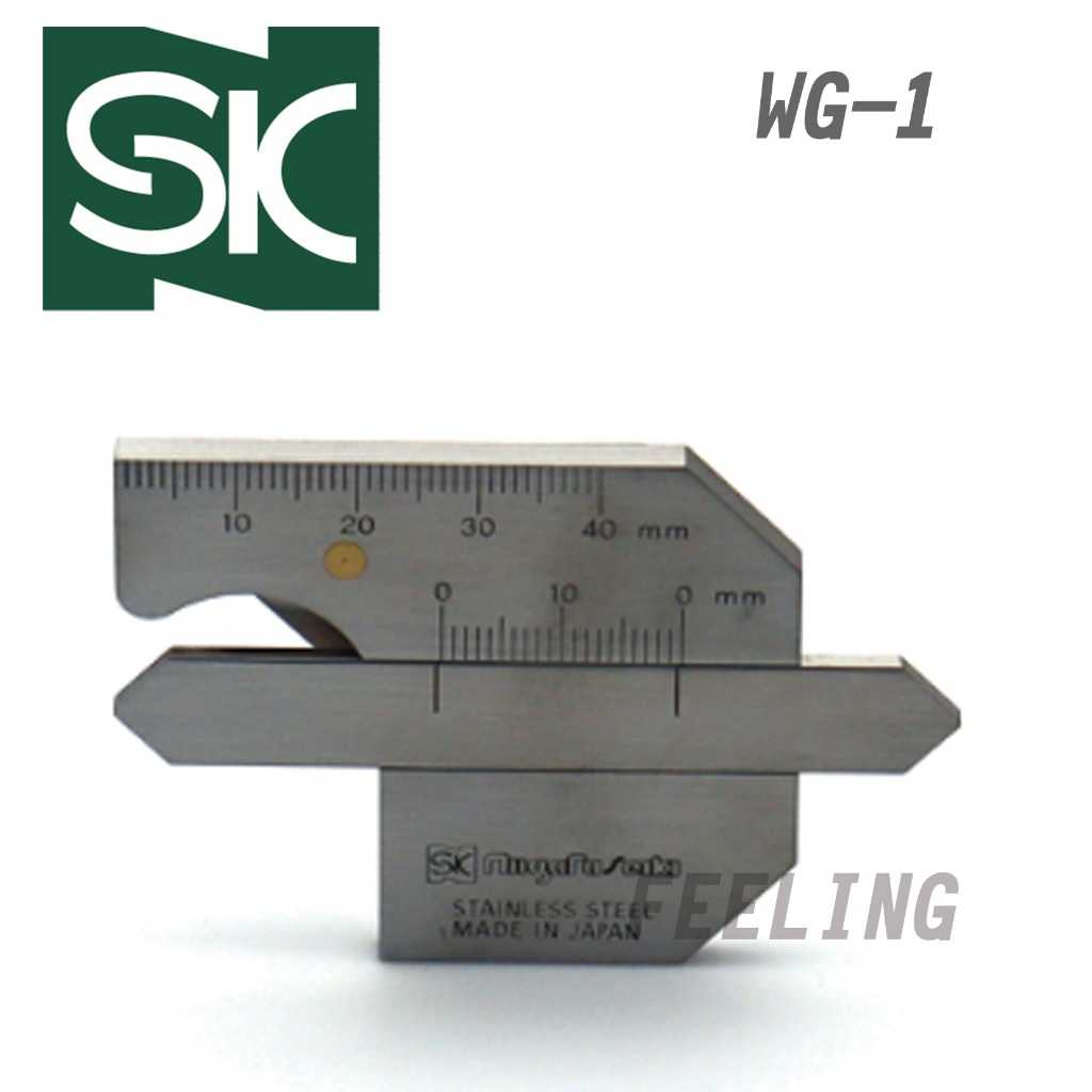 日本 新潟精機 SK 熔接規 焊道規 銲接角度規 WG-1(M) 不鏽鋼製 | 蝦皮購物