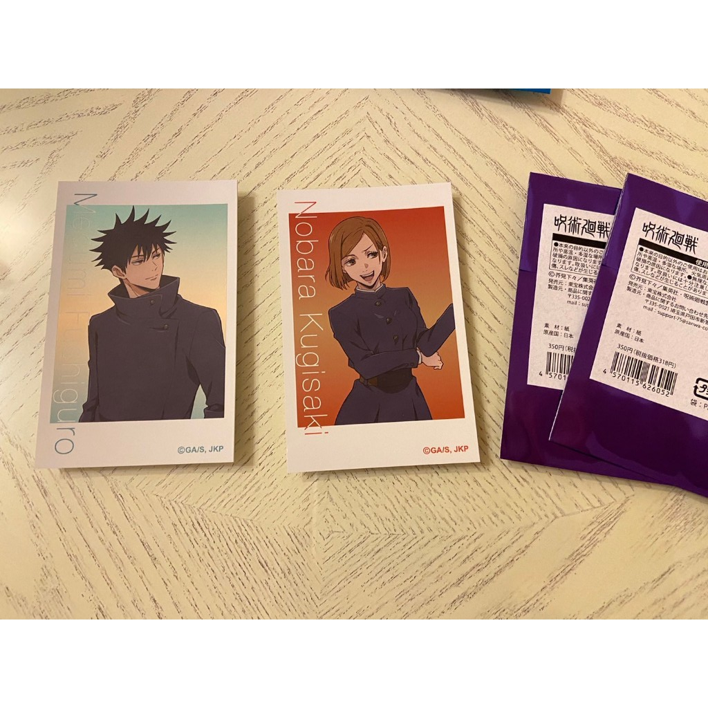 咒術迴戰 TOHO 拍立得 伏黑 釘崎 小卡 JF2024 澀谷事變 | 蝦皮購物