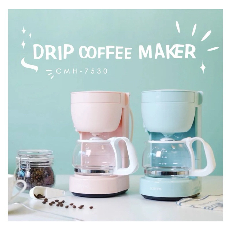kinyo 四杯滴漏式咖啡 【CMH-7530】Kinyo咖啡壺 研磨機 滴漏式咖啡機 研磨咖啡機 美式咖啡機 咖啡機 | 蝦皮購物