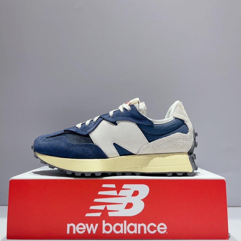 New Balance NB 327 D楦 復古休閒鞋 麂皮 透氣 中性 男女 情侶鞋 深藍 U327WRJ | 蝦皮購物