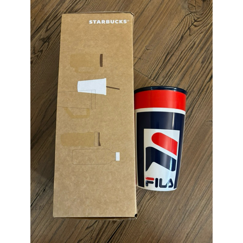 全新 Starbucks FILA雙層馬克杯（12OZ) | 蝦皮購物
