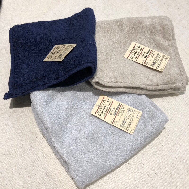 【沒格貓日系選物】全新日本製MUJI無印良品 毛巾手帕 25×25cm | 蝦皮購物