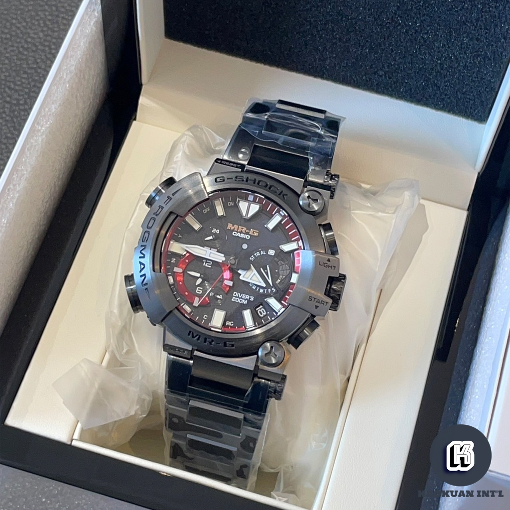 【高冠國際】G-SHOCK MRG MRG-BF1000B-1A 蛙王 鈦金屬 錶帶 日本製 太陽能 電力 藍芽 黑紅 | 蝦皮購物