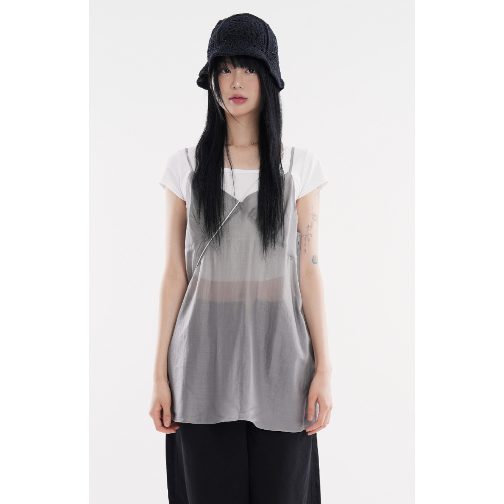 現貨+預購 RAUCOHOUSE 韓國選貨 透膚 背心上衣 連身裙 韓國代購 | 蝦皮購物