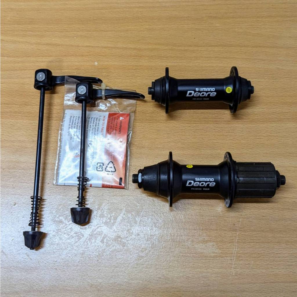 【多樂客】SHIMANO DEORE M530前後花鼓 FH-M530 +HB-M530 | 蝦皮購物