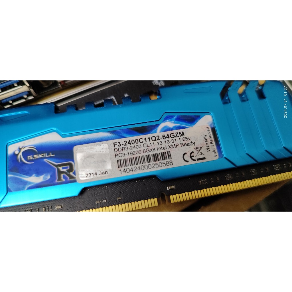 G.Skill F3-2400C11Q2-64GZM PC3-19200 2400 64G 8 x 8GB ddr3 | 蝦皮購物