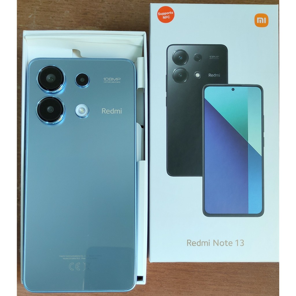 Redmi Note 13 8G/256G 紅米近全新台灣公司貨二手機(冰湖藍) | 蝦皮購物