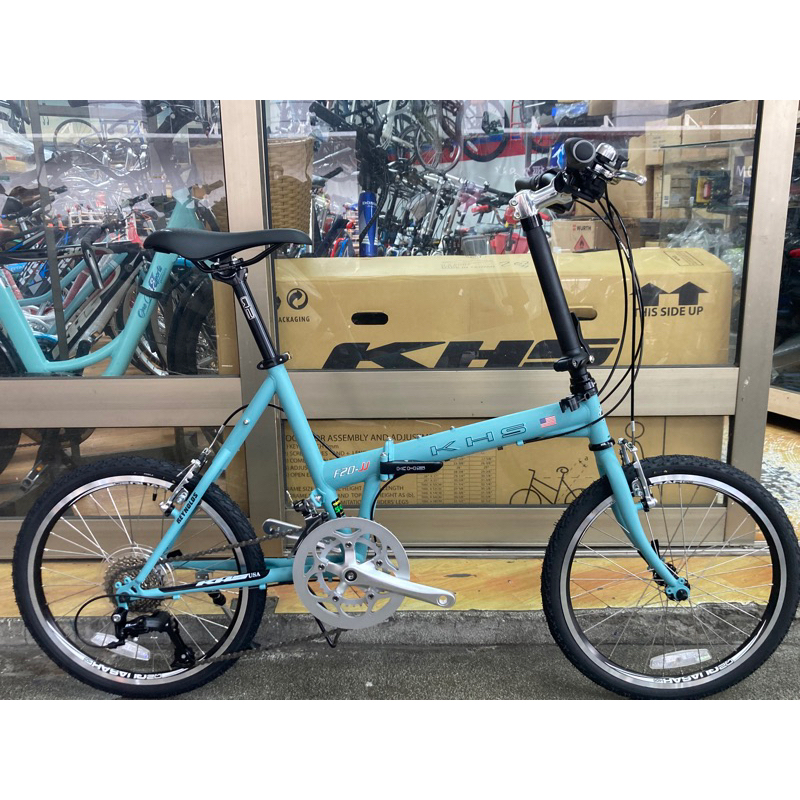 [泉利單車]台北市KHS專賣店 功學社 F20-JJ折疊車 16速 全車調整組裝後寄出 不需自行diy組裝 休閒折疊車 | 蝦皮購物
