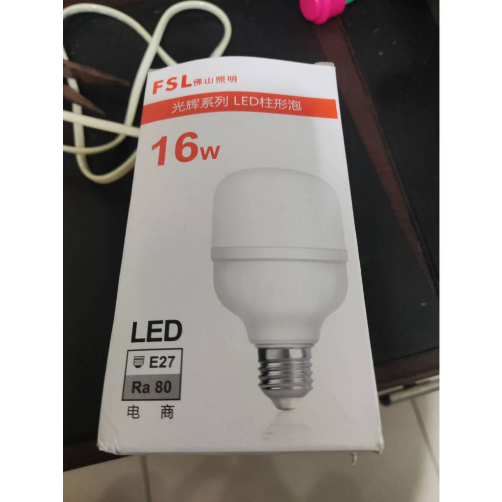 全新 LED E27 電燈泡 燈泡 220V 16W 柱型 白光 白晝 16瓦 電燈 | 蝦皮購物