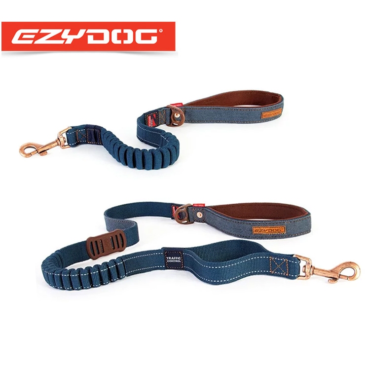 【興利】EZYDOG 零拉力牽繩(丹寧)64cm/120cm 牽繩 狗狗牽繩 犬用牽繩 丹寧牽繩 零拉力牽繩 | 蝦皮購物