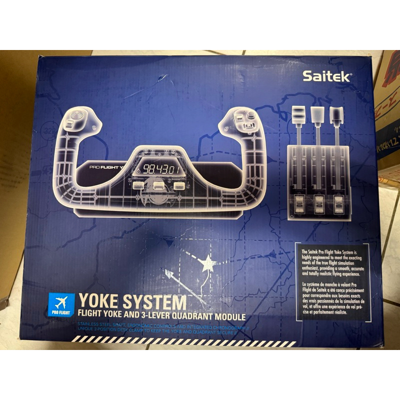 Saitek flight yoke system 飛行 模擬 控制器 羅技 Logitech | 蝦皮購物