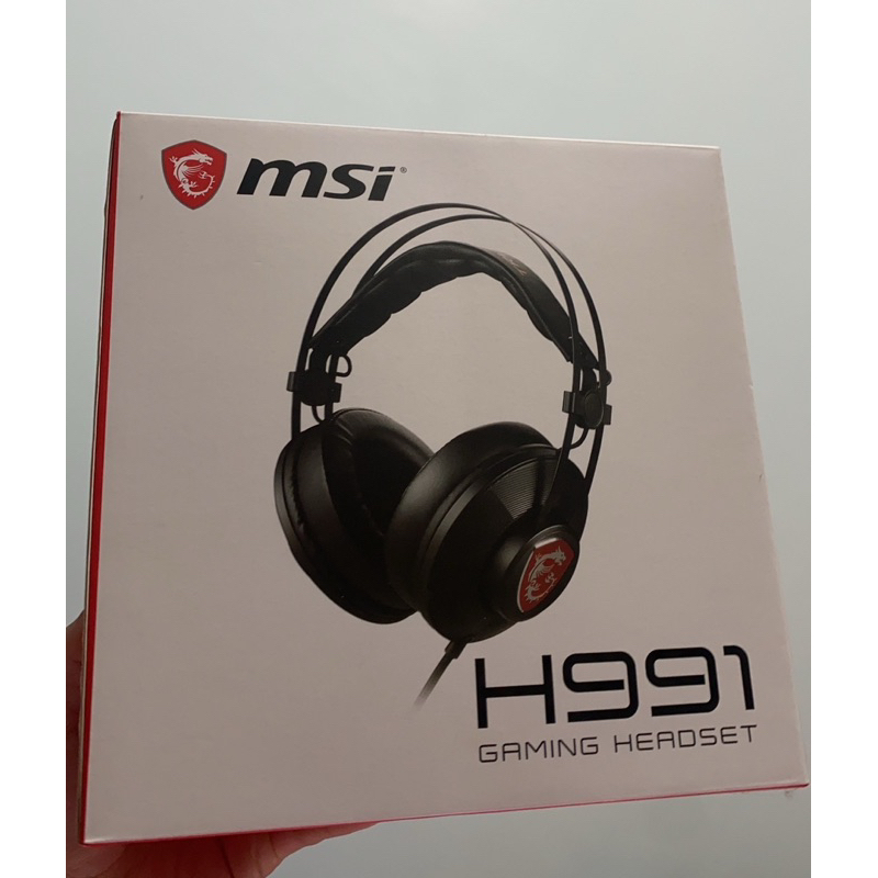 全新原廠 MSI 微星 H991 GAMING HEADSET 電競耳機 耳麥 有線耳機 耳罩式耳機 | 蝦皮購物